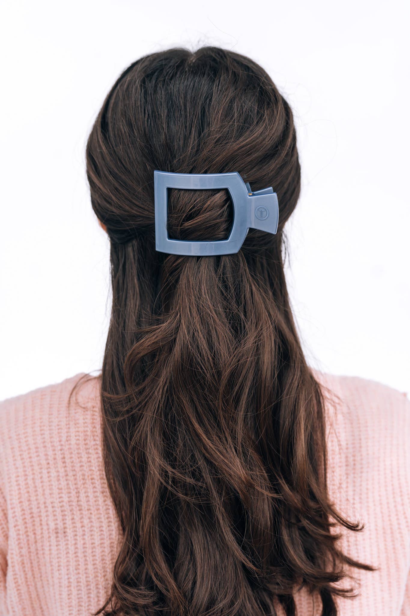 TELETIES - Square Flat Hair Clip | Medium | Hampton Bay – Pink Bee GVL